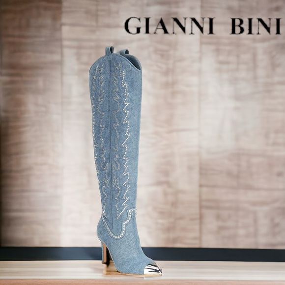Gianni Bini | Shoes | Gianni Bini Katerinatwo Denim Western Over The ...